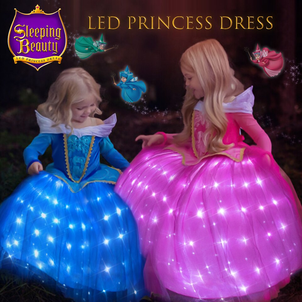 Aurora Princess LED Light Up Dress - Kidz Country: