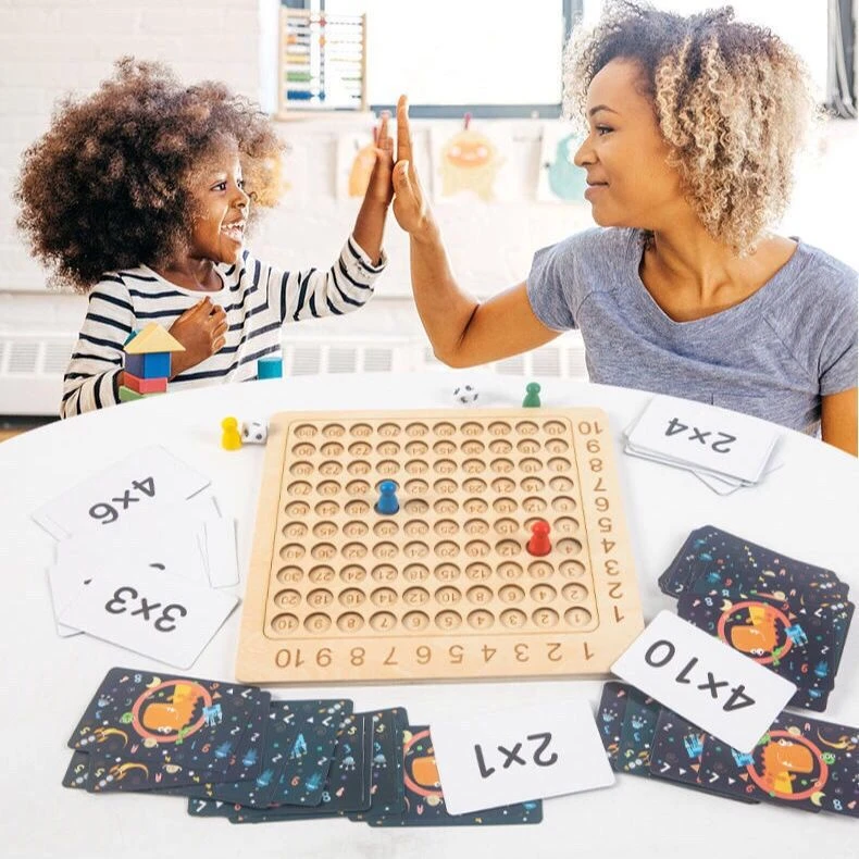 Wooden Multiplication Board Game - Kidz Country: