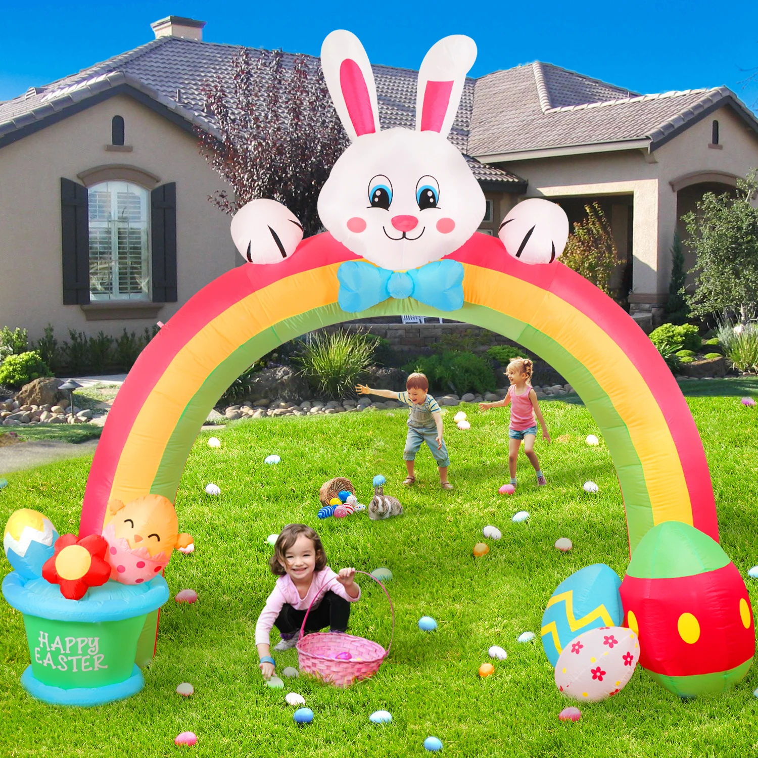 Easter Bunny Inflatable Archway - Kidz Country: