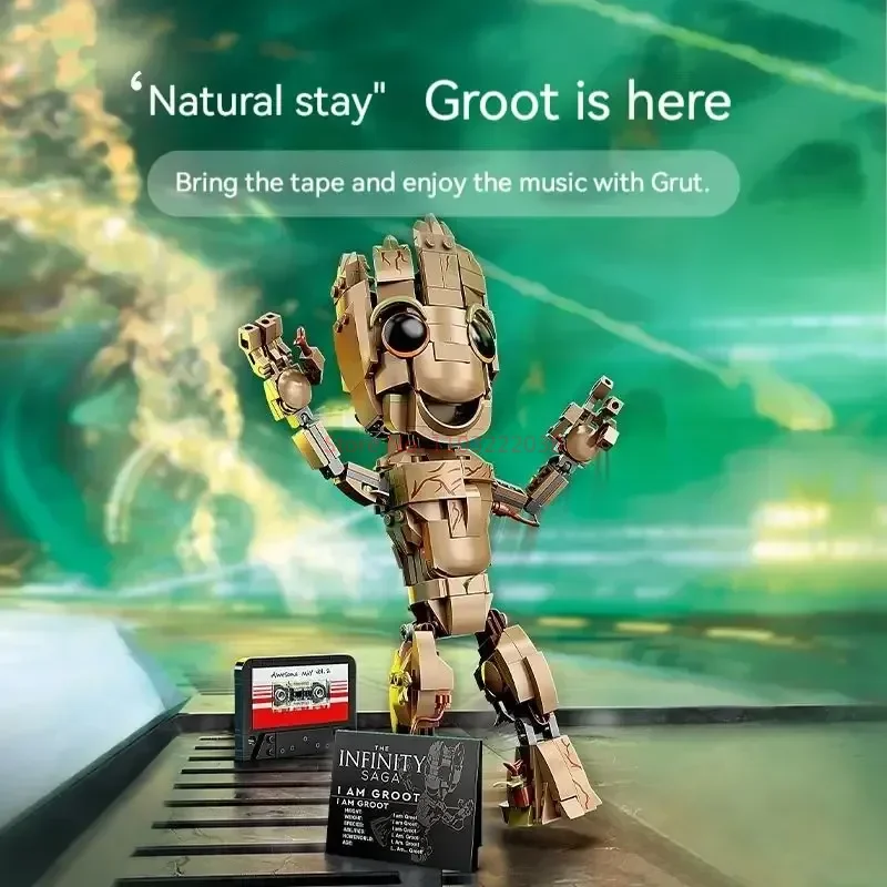 Galaxy Hero Groot Building Blocks (500 PCS) - Kidz Country:
