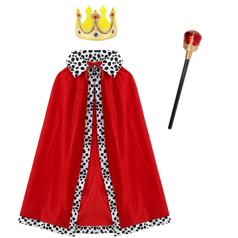 Kids and Adult King Red Cloak Costume - Kidz Country: