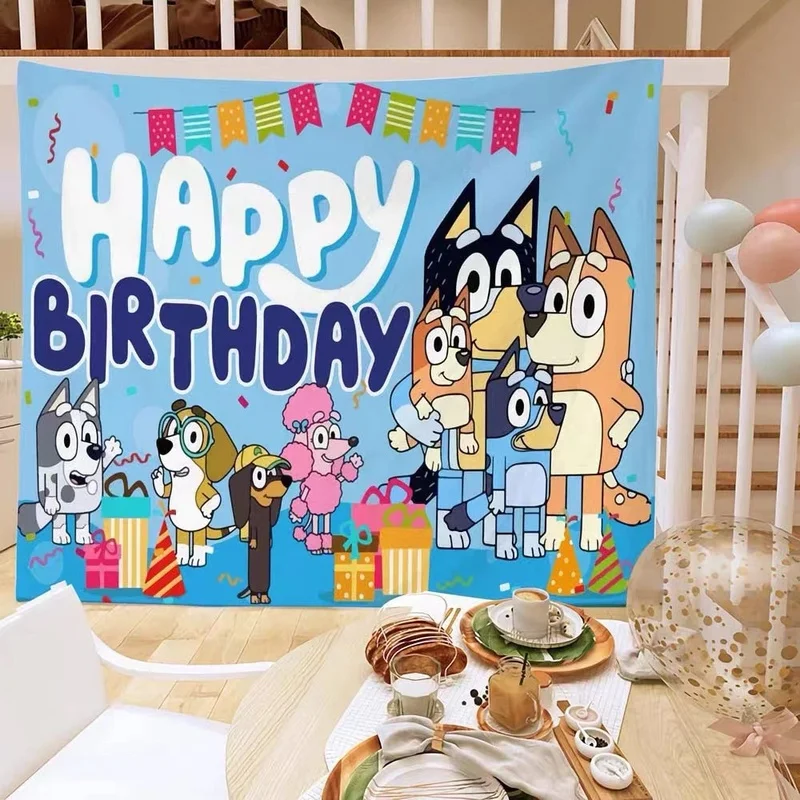 Bluey Moose Birthday Party Background Banner - Kidz Country: