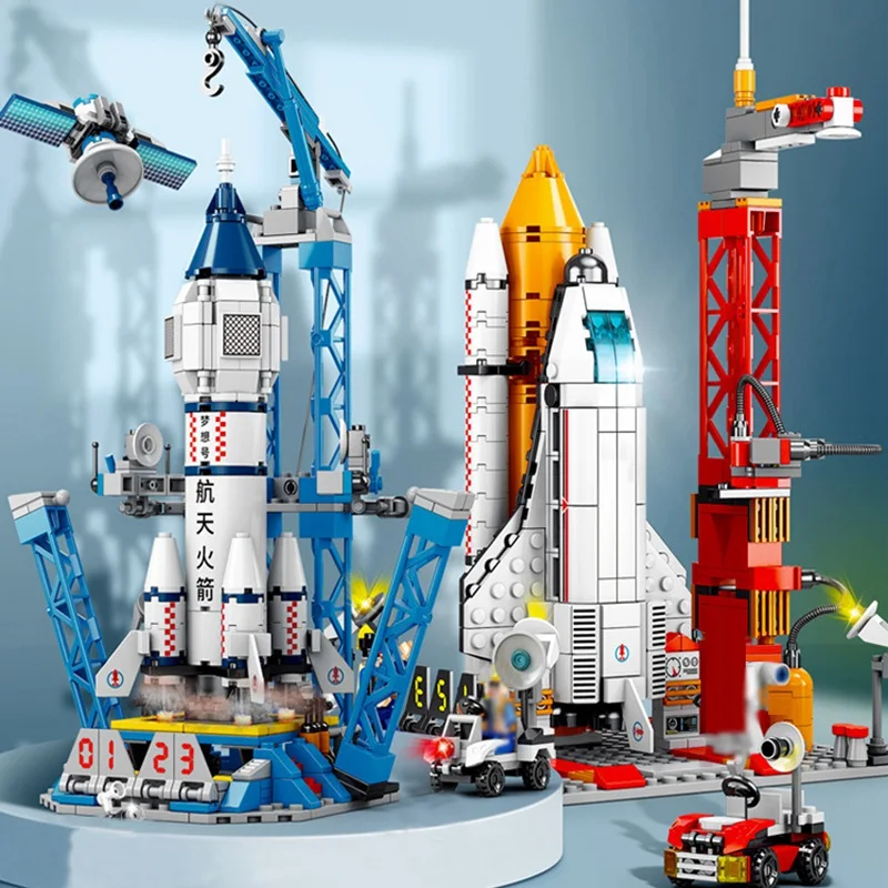 Rocket Launch Center Building Blocks - Kidz Country: