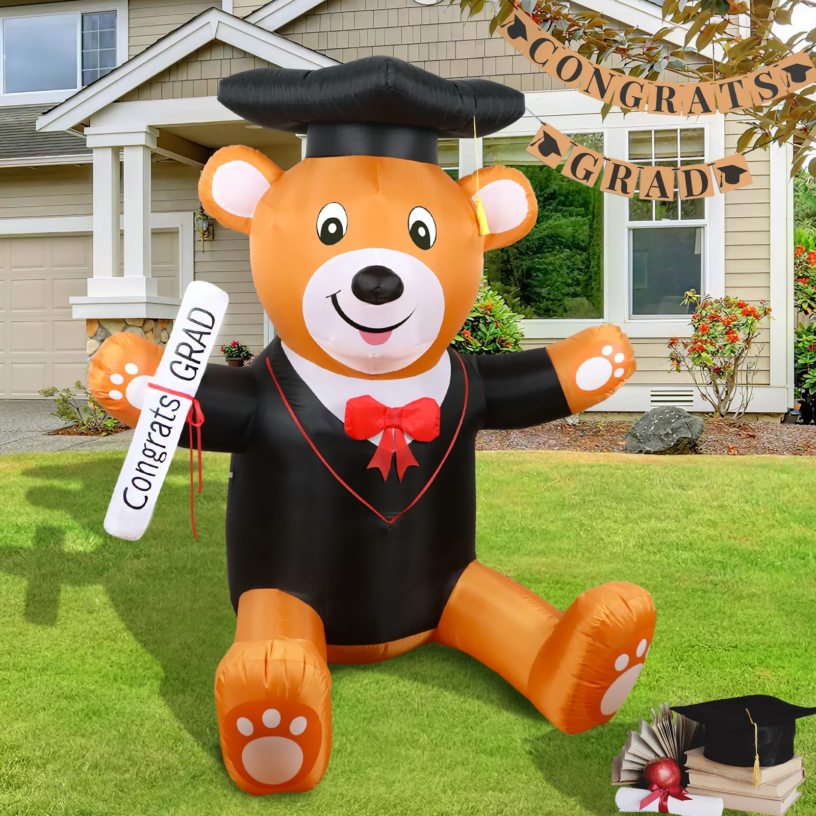 Inflatable Graduation Teddy Bear - Kidz Country: