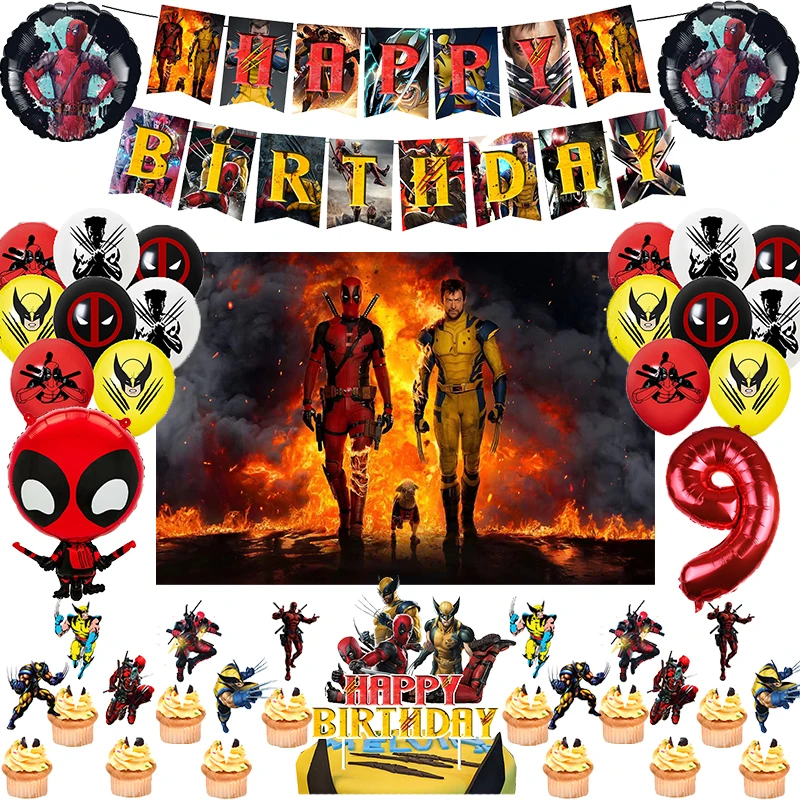Deadpool & Wolverine Party Supplies - Kidz Country: