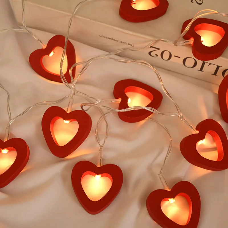 Valentine's Day Decor LED Heart String Lights - Kidz Country: